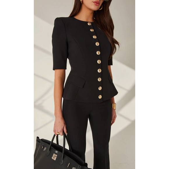 Generation Love | Jackets & Coats | New Generation Love Adriana Crepe ...